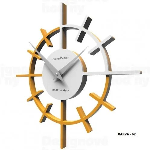 CalleaDesign 10-018 Crosshair žlutý meloun-62 - ral1028 29cm nástěnné hodiny
