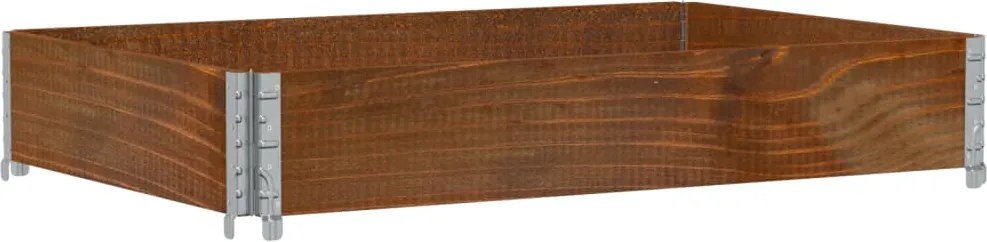 Zahradní truhlík hnědý 120 x 80 cm masivní borové dřevo 3295846