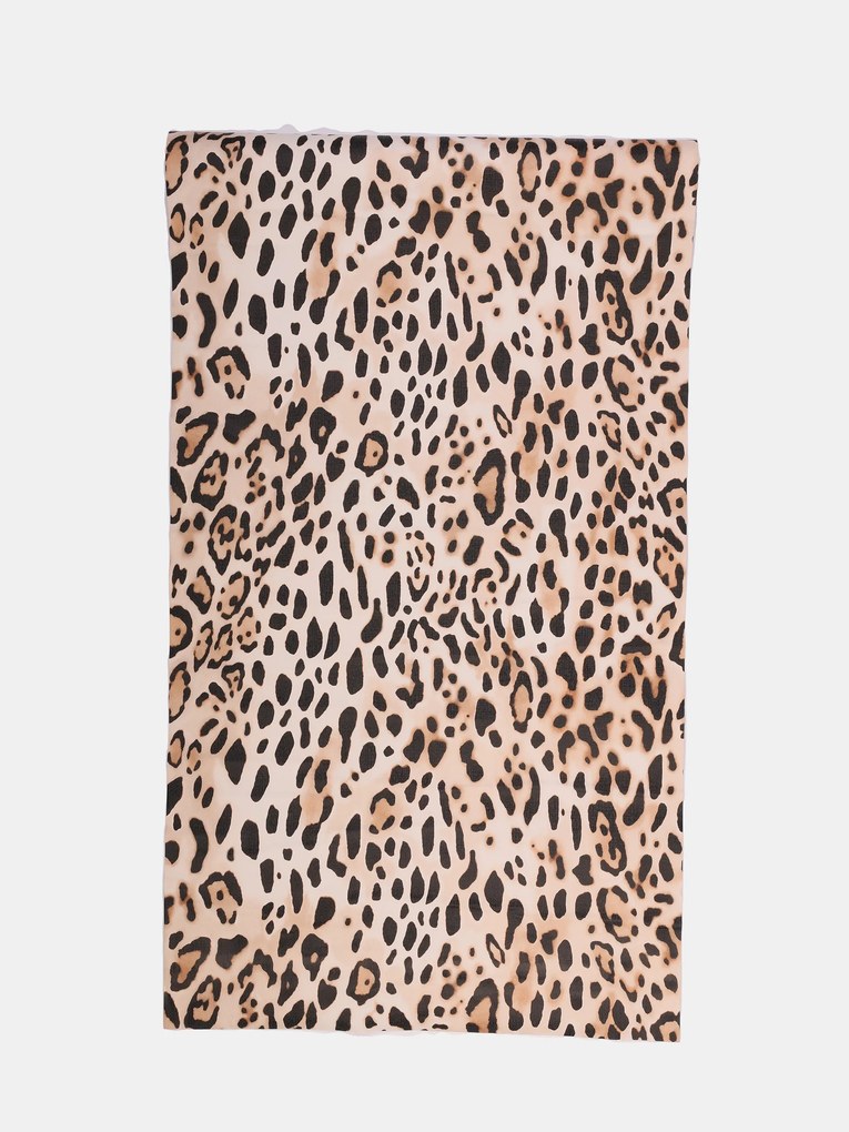 Sinsay - Samolepicí tapeta s motivem leopardího vzoru - hnědá