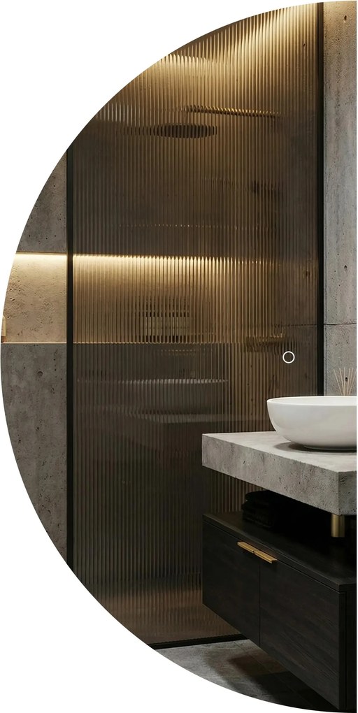Tutumi Zrcadlo 118,5x59 cm s regulovatelným LED osvětlením HOM-01526