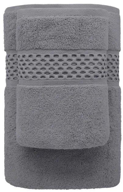 Faro Bavlněný ručník Rete 50x90 cm tmavě šedý