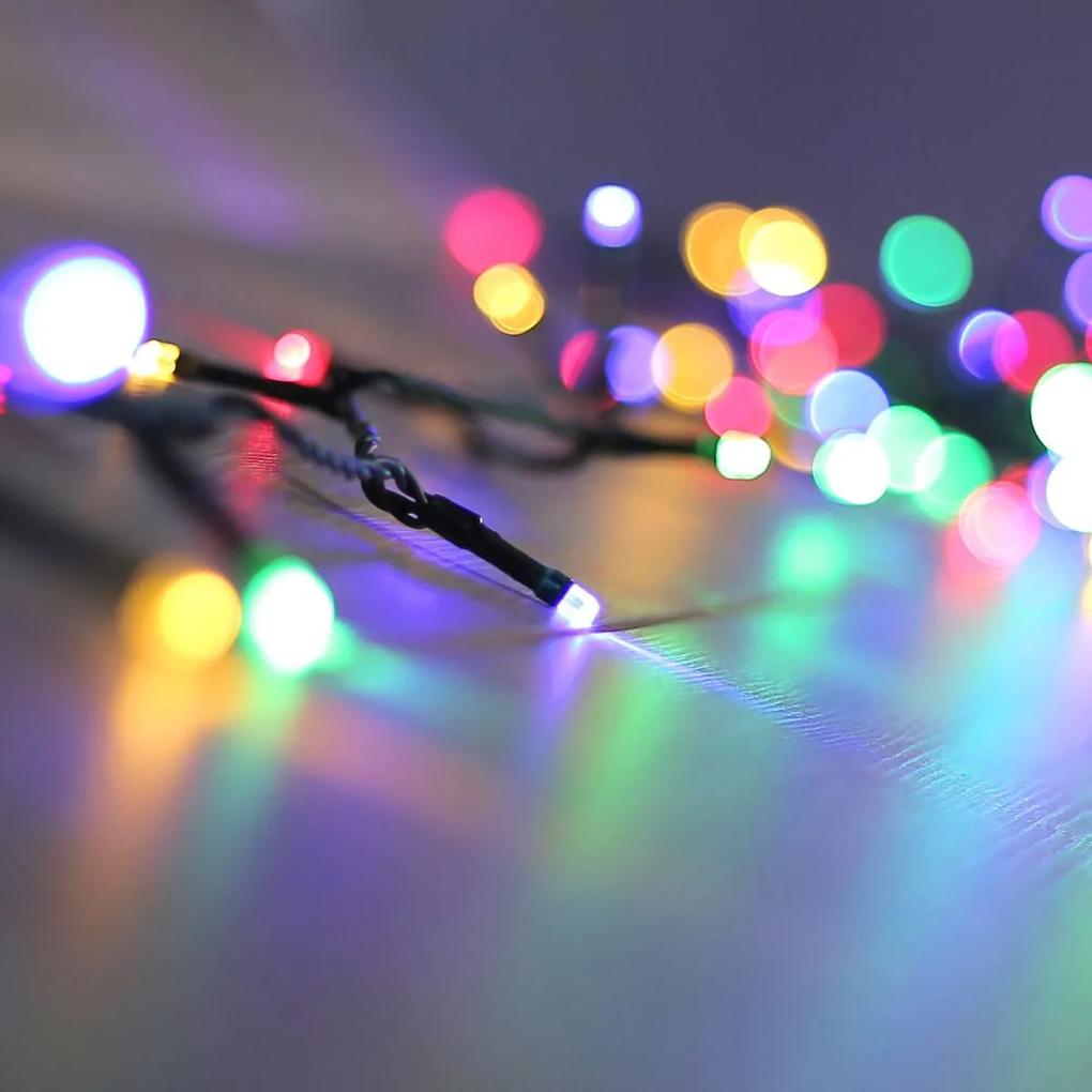 DecoKing - LED světelný řetěz na stromek - Krystaly - Vícebarevné světlo, trvalé, 1043 cm