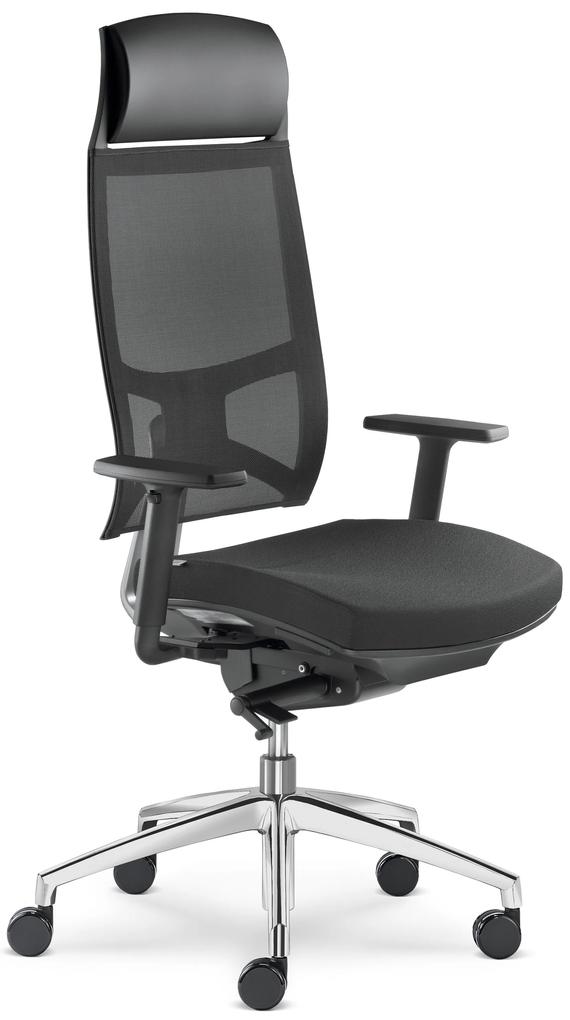 LD seating Storm 550-N2-SYS-F50-N6 - Kancelářšká židle  - koženka modrá