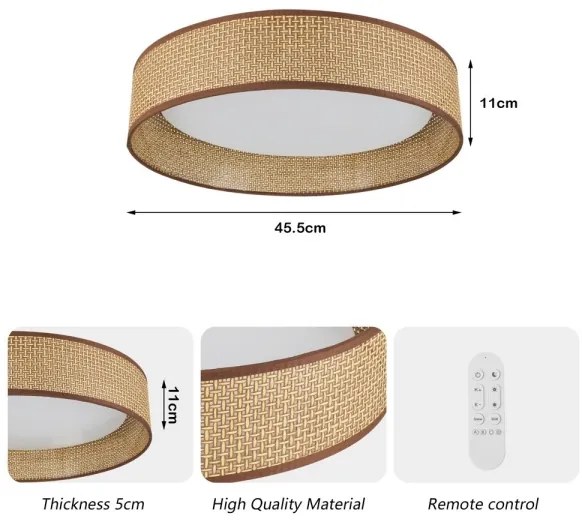Immax NEO 07288L - LED+CCT Stm stropní svítidlo LONA 36W/230V pr. 45,5 cm+ DO
