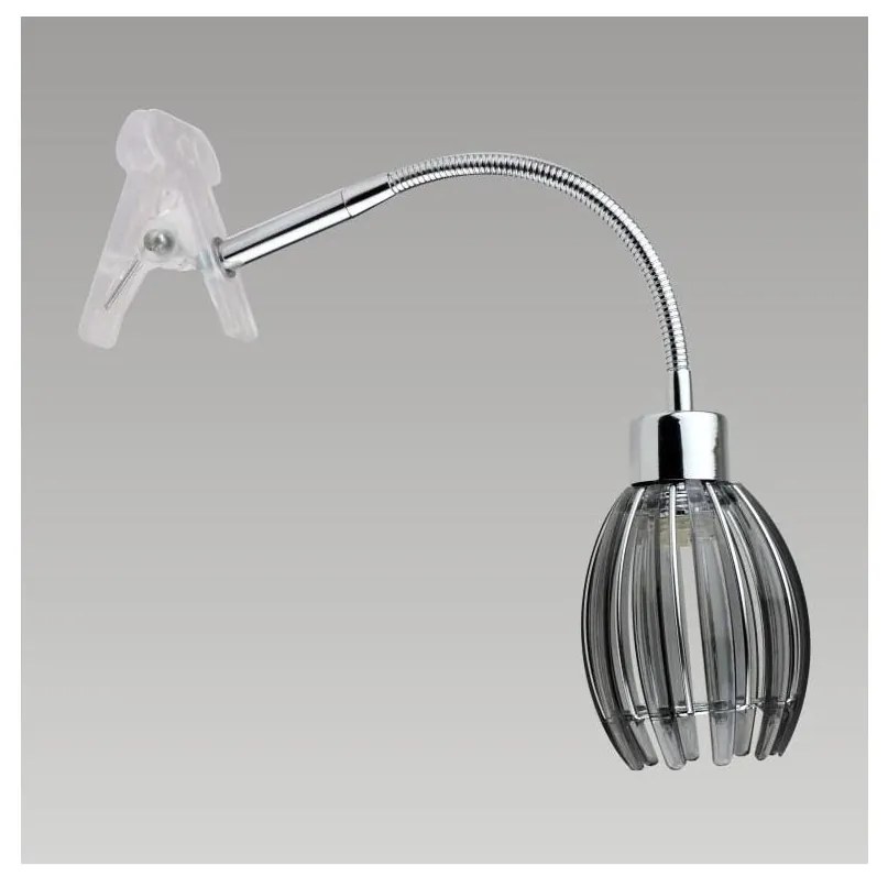 Lampa s klipem EZZO 1xG9/33W/230V kouřová