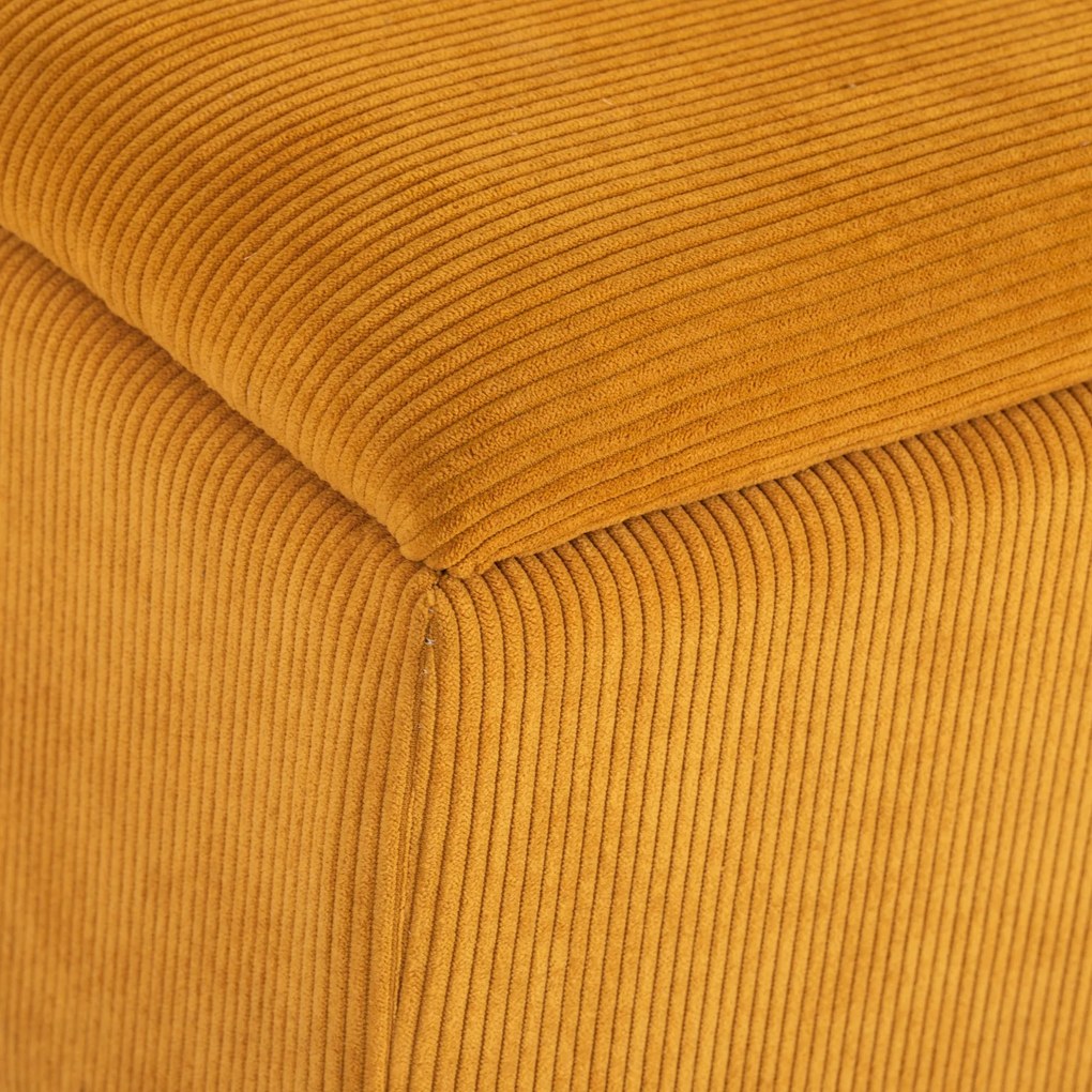 HOMCOM úložná lavička 47L s polyesterovým potahem do ložnice a předsíně, 95x38x45cm, Oranžová