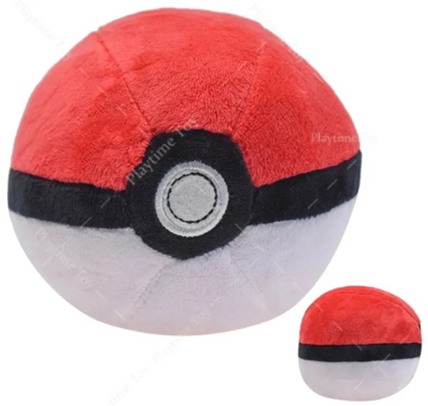 Plyšová hračka - Pokeball (12 cm) Barva: Červená