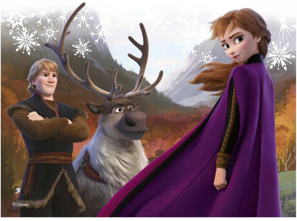 DINO DŘEVO Kubus Frozen 2 (Ledové Království) kostky obrázkové set 12ks dn641297