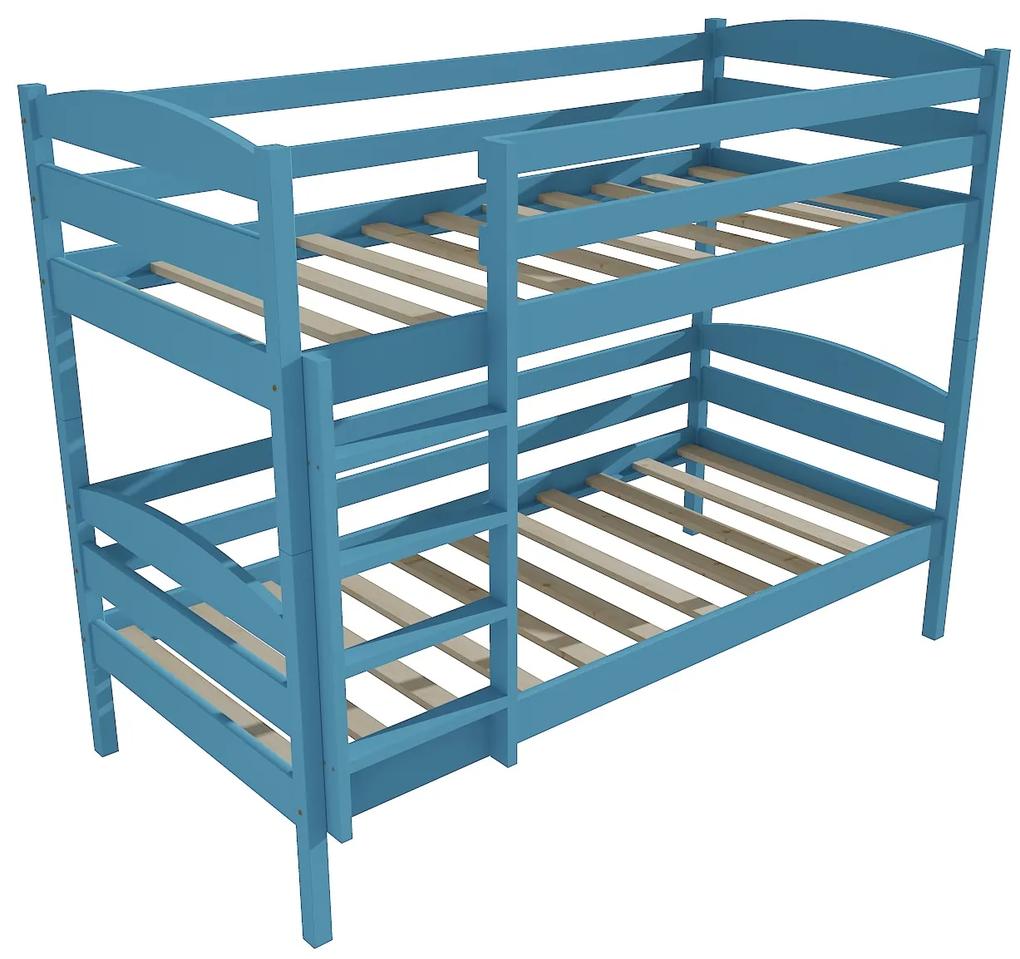 Vomaks Patrová postel PP 018 Rozměr: 90 x 180 cm, Barva: barva modrá, Prostor mezi lůžky: 80 cm