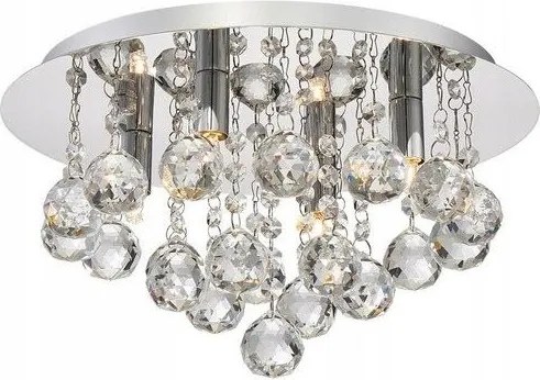 Toolight - Křišťálová stropní lampa Glamour 3xG9 APP403-C, chromová, OSW-00550
