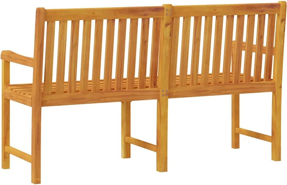 Zahradní lavice 150 cm masivní akáciové dřevo 316611