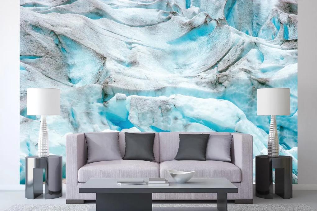 DIMEX | Samolepicí vliesová fototapeta na zeď Ledovec Nigardsbreen MA-5-3091 | 375 x 250 cm | modrá, bílá, šedá