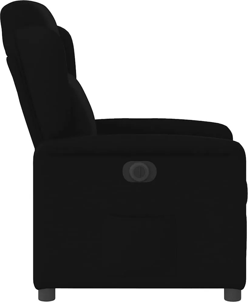 Elektrické polohovací křeslo černé textil 3303116