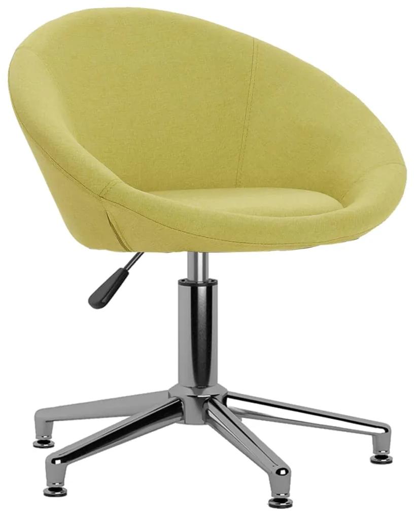 330445 vidaXL Otočná kancelářská židle zelená textil
