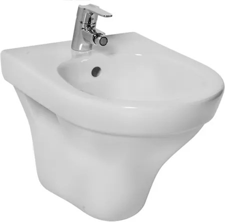 Tigo bidet závěsný 49 cm s otvorem pro baterii, s postranními otvory, bílý, JIKA