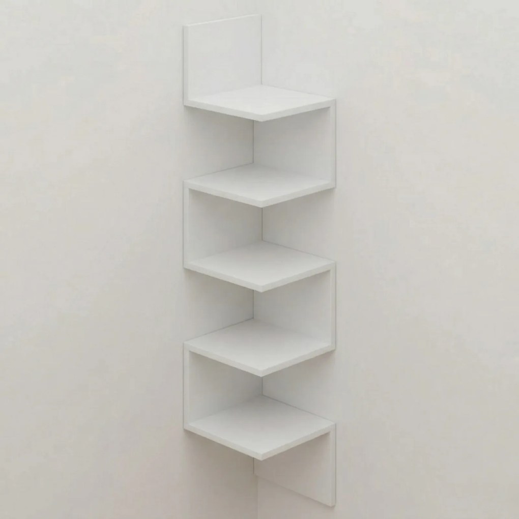 Nástěnný regál VICO, 22 x 119 cm, bílý