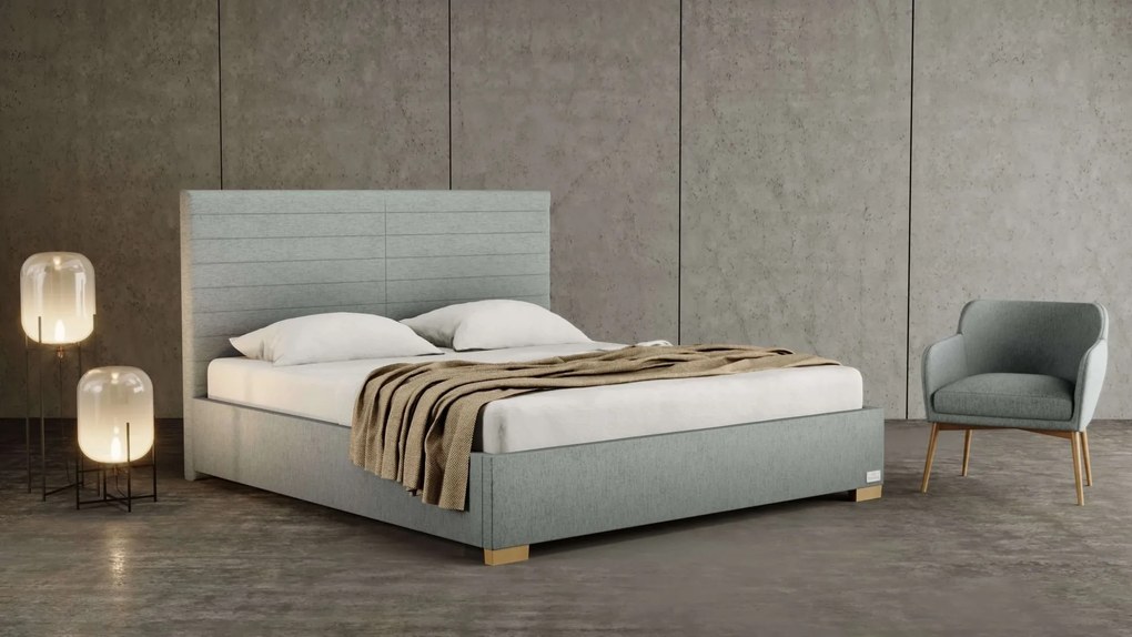 Materasso Čalouněná postel NOBILIA boxspring ROZMĚR: 2x (100x200) cm - boxspring