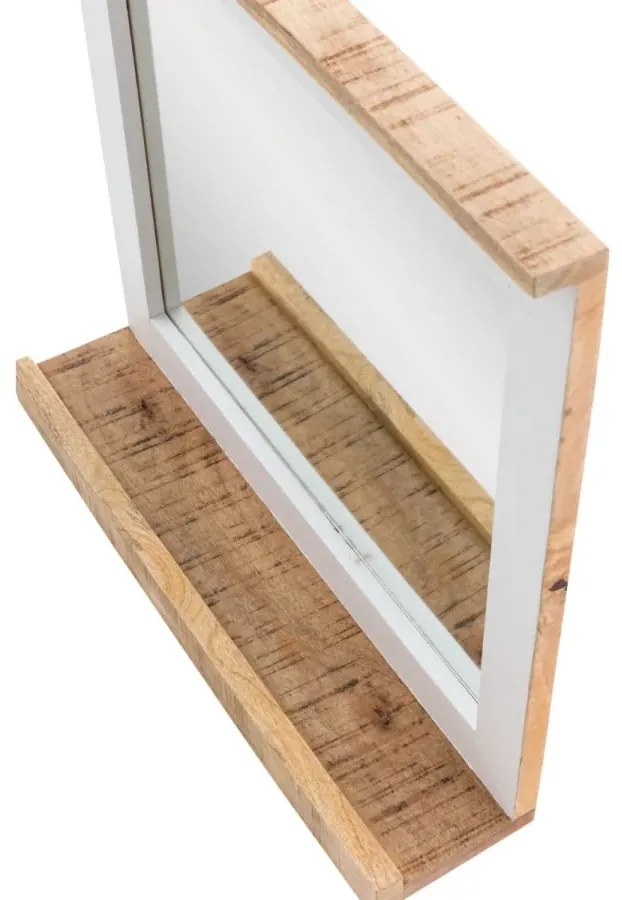 furniture-nabytek.cz - Masivní koupelnové zrcadlo Padma z mangového dřeva, lakované, vícebarevné – 70×15×76 cm
