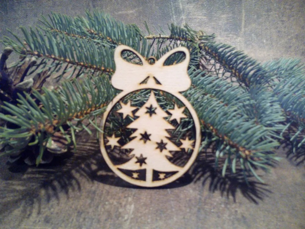 Vánoční dřevěná ozdoba Stromeček