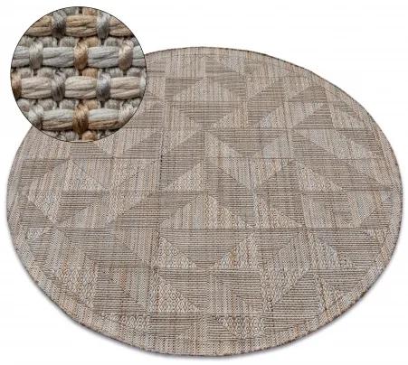 Makro Abra Kulatý koberec NATURE SL160 béžový průměr 80cm