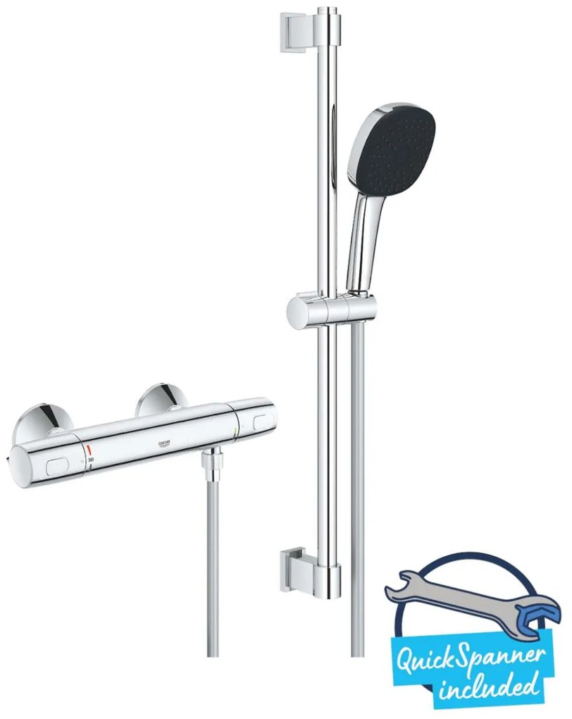 Grohe Precision Trend - Sprchový set s termostatem, 3 proudy, chrom 34237003