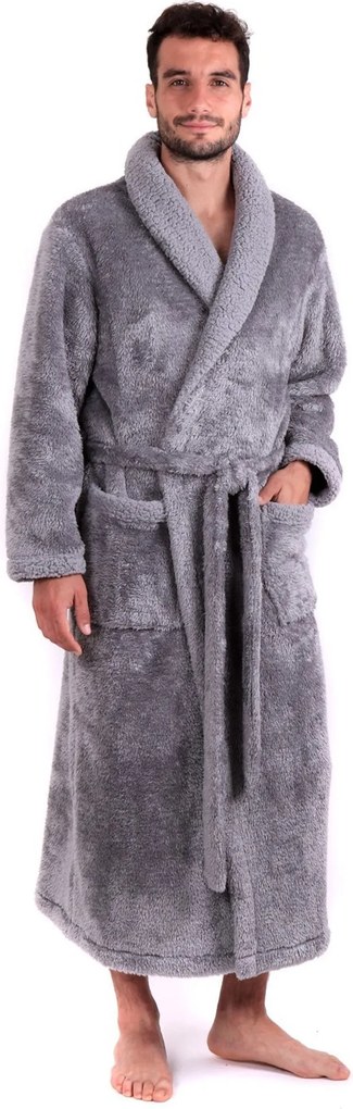 Župan ALTA hřejivý šedý unisex 21 43 9491 - S