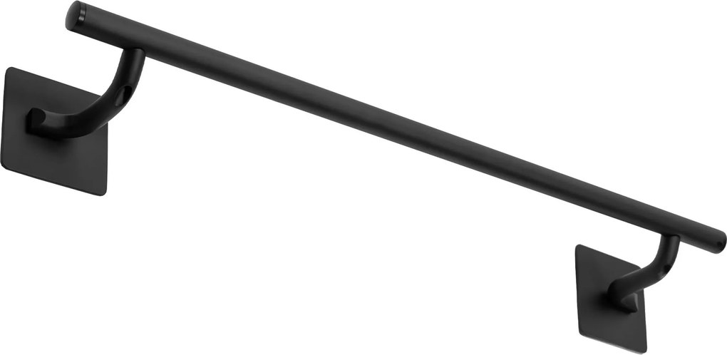 Tutumi Rea, koupelnový držák na ručníky 45cm 3M 322194A, černá matná, REA-77095
