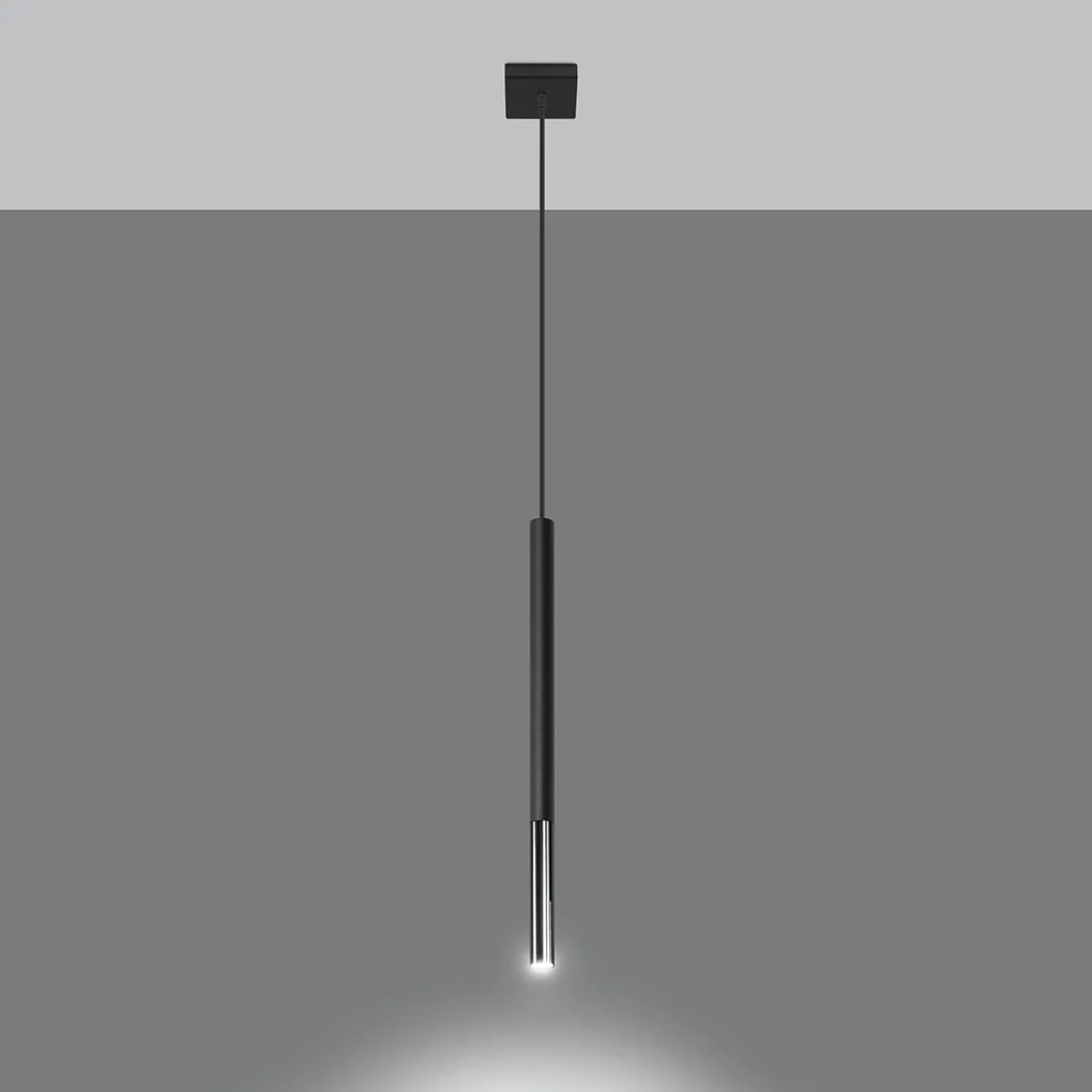 Sollux Lighting Závěsné svítidlo MOZAICA 1 černé/chromové