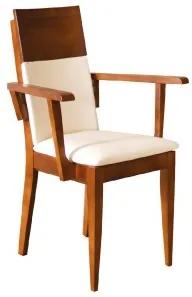 Drewmax Jídelní židle KT370 masiv dub cherry Atos 128
