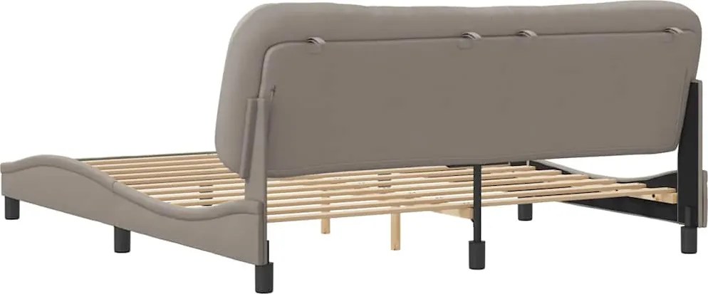Rám postele bez matrace Hvar taupe 180 x 200 cm textil 3207790