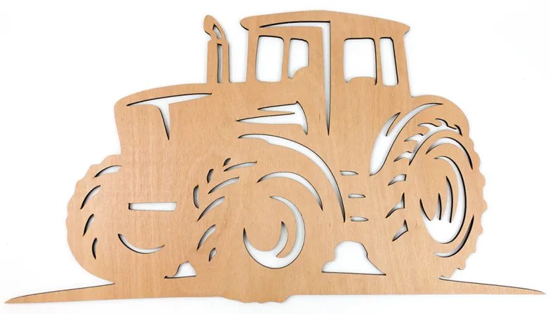 Dřevěná dekorace Traktor