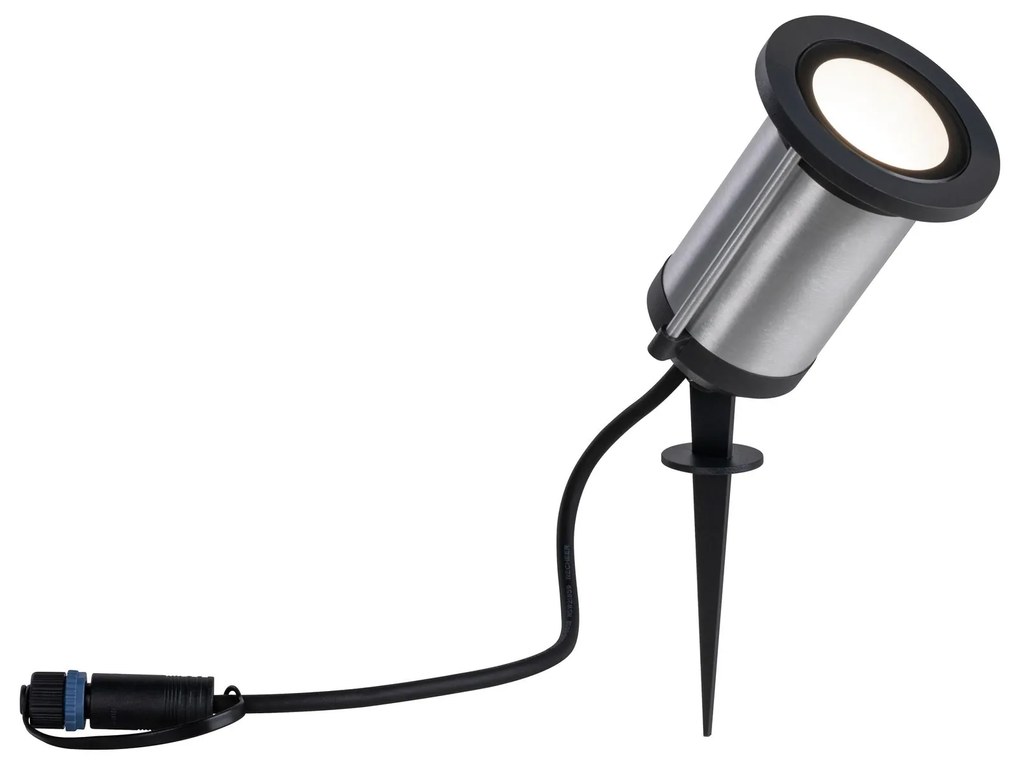 Paulmann 94285 Plug&Shine Classic, zahradní reflektor s trnem 6W LED 3000K, antracit, IP65