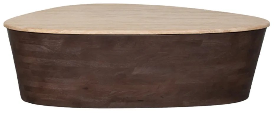 LABEL51 Konferenční stolek RAVI hnědý 110 cm