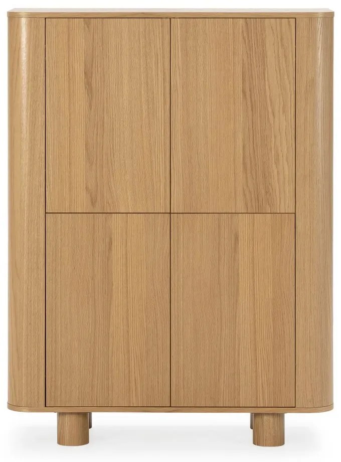 Skříňka v dekoru dubu v přírodní barvě 100x133x40 cm Padoc – MOME