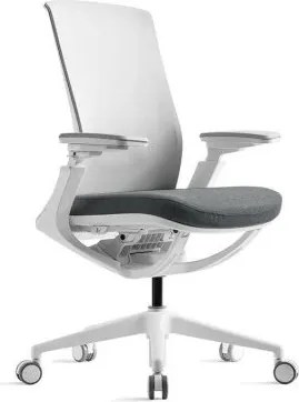 Office Pro Kancelářská ergonomická židle ROLY WHITE - síťovina Červená