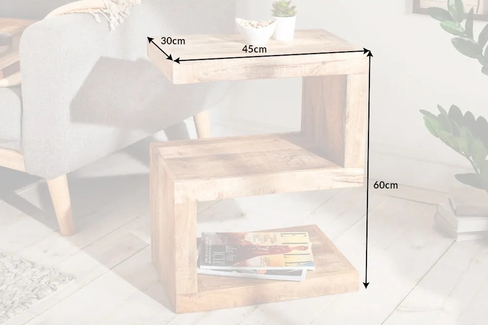 Designový odkládací stolek Ari S 60 cm Mango
