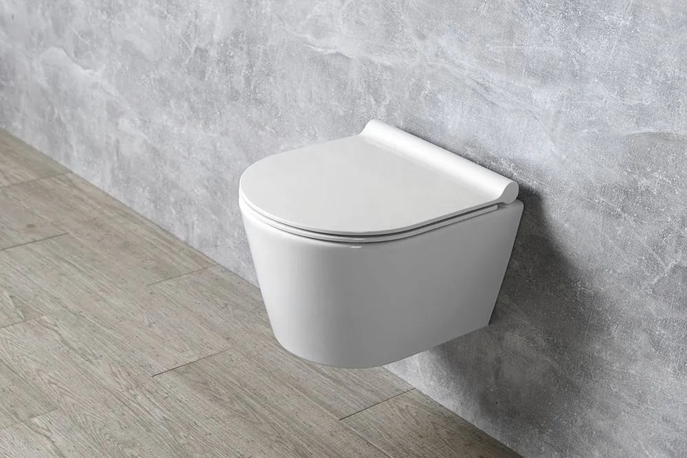 GSI, KUBE X, NORM WC sedátko Soft Close SLIM, duroplast, bílá, MS76SN11