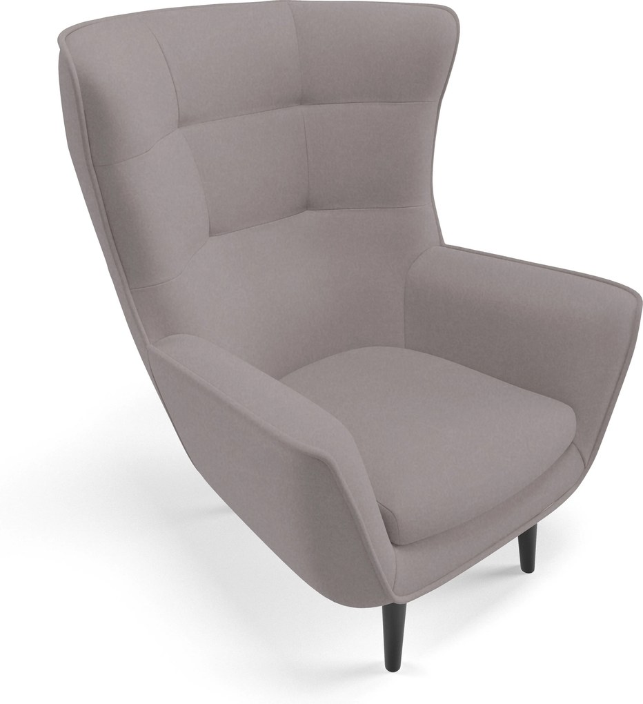 Eka Křeslo FLORENCE Výběr nohou: Bílé, Barva látky: Béžová (Castel 03)