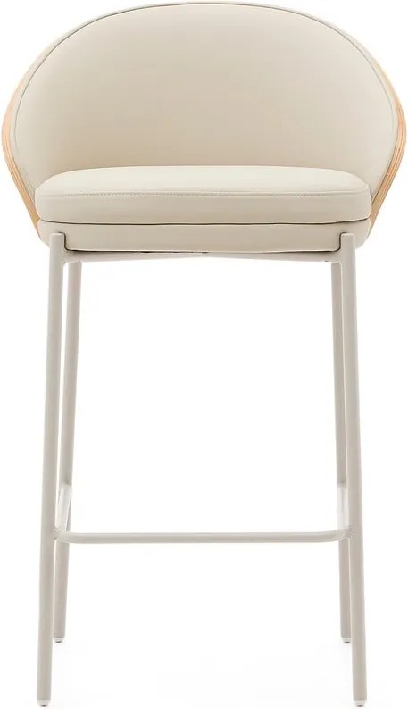 Béžová/v přírodní barvě barová židle (výška sedáku 65 cm) Eamy – Kave Home