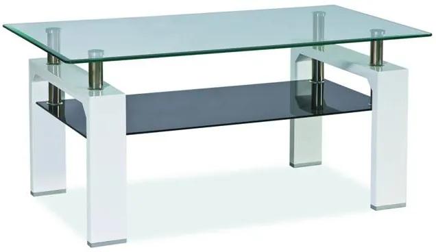 Konferenční stolek LISA II - bílá, černá