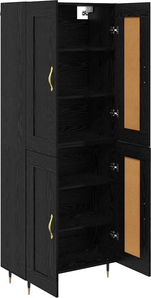 Vysoký bufet Černý dub 69,5 x 34 x 90 cm Kompozitní dřevo 3402757