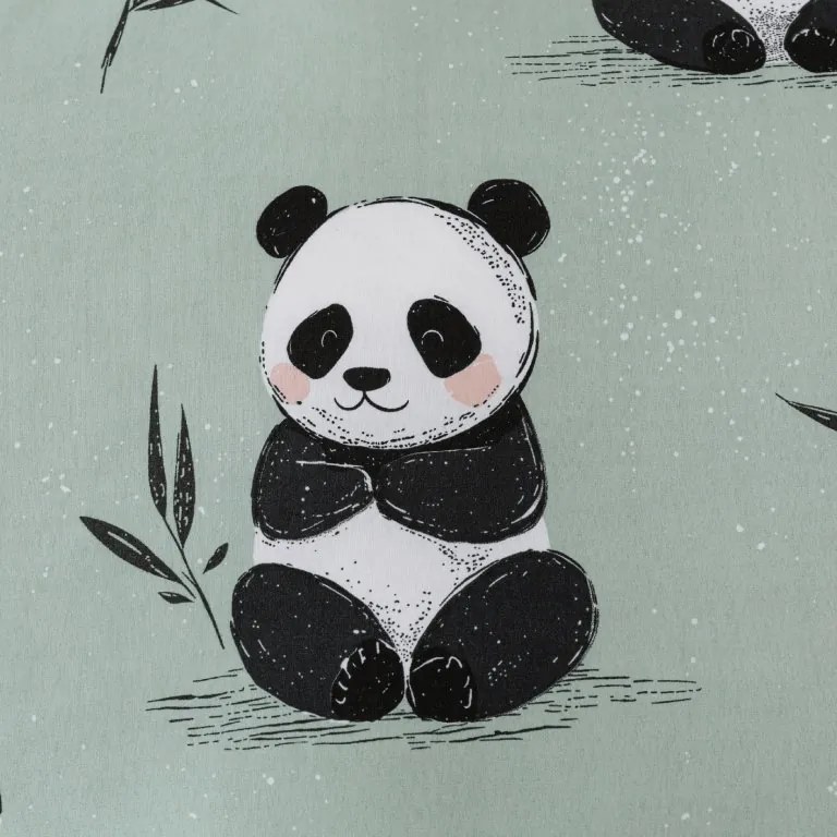 Povlečení z mikrovlákna PANDA RELAX mentolové Rozměr povlečení: 70 x 90 cm | 140 x 200 cm