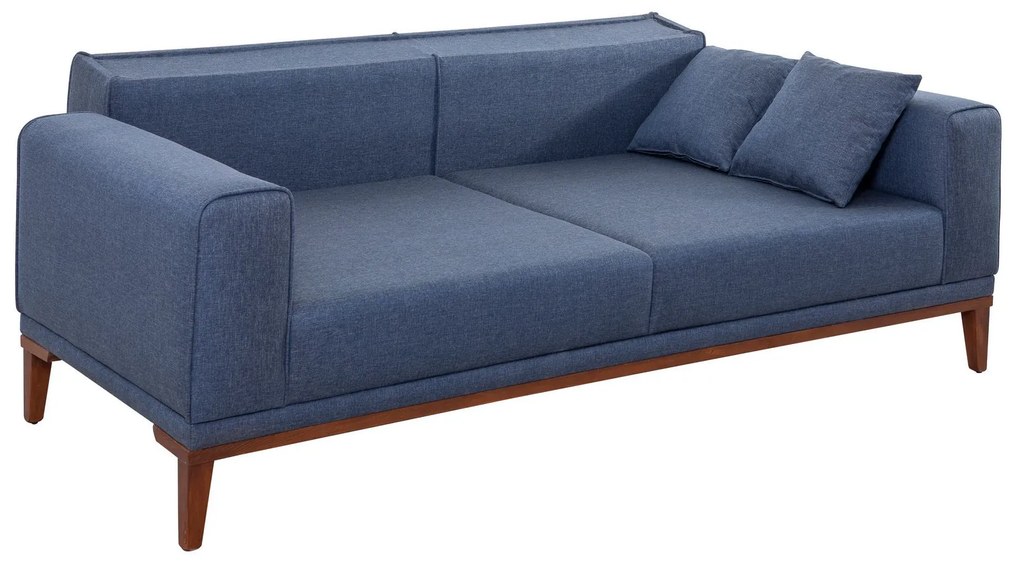 Hanah Home Pohovka LIONES s odkládacím stolkem tmavě modrá 223 cm