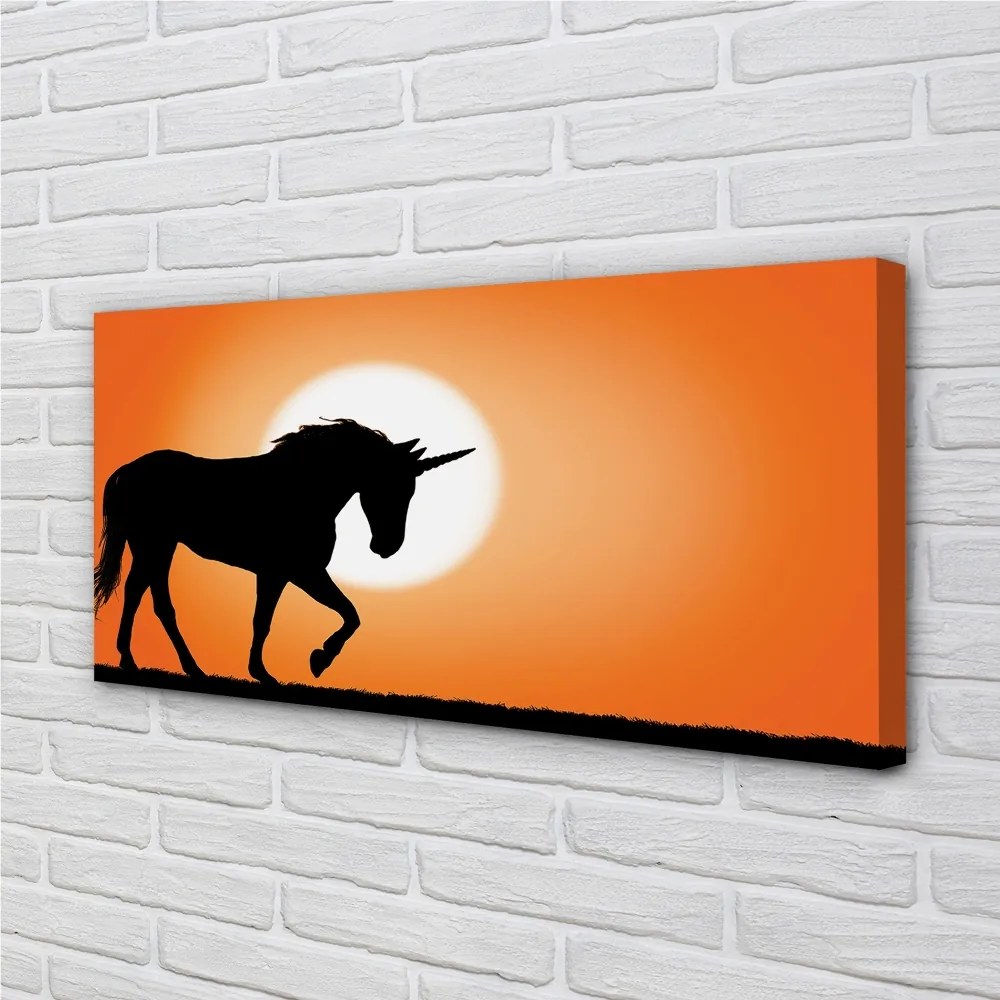 Obrazy na plátně Sunset Unicorn 100x50 cm