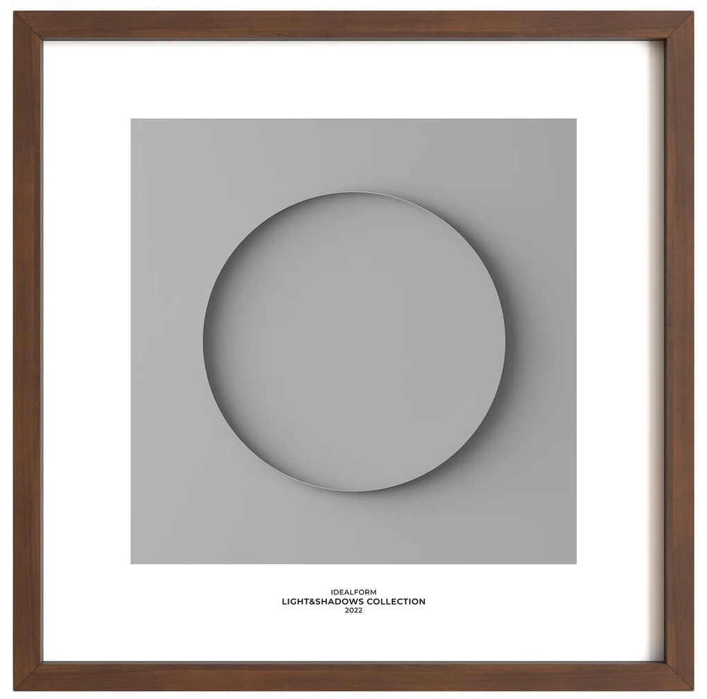 Idealform Poster no. 2 Circle shadow Barva: Silver grey, S textem: Bez textu