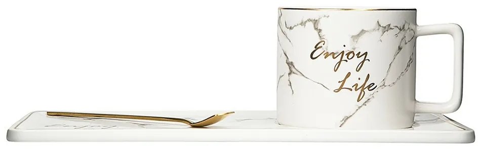Altom Servírovací čajová sada Marble Gold, 3 ks