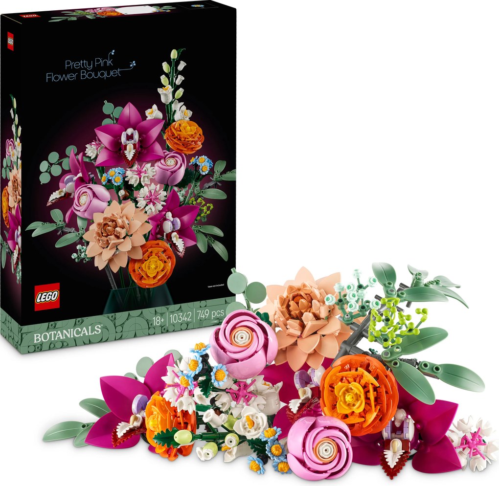 LEGO® Botanicals 10342 Krásná kytice růžových květin