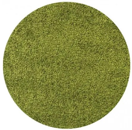 Ayyildiz koberce Kusový koberec Life Shaggy 1500 green kruh Zelená - 160x160 (průměr) kruh cm