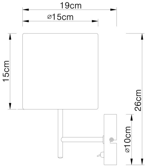 Globo 15187W - Nástěnné svítidlo AMY 1xE14/40W/230V