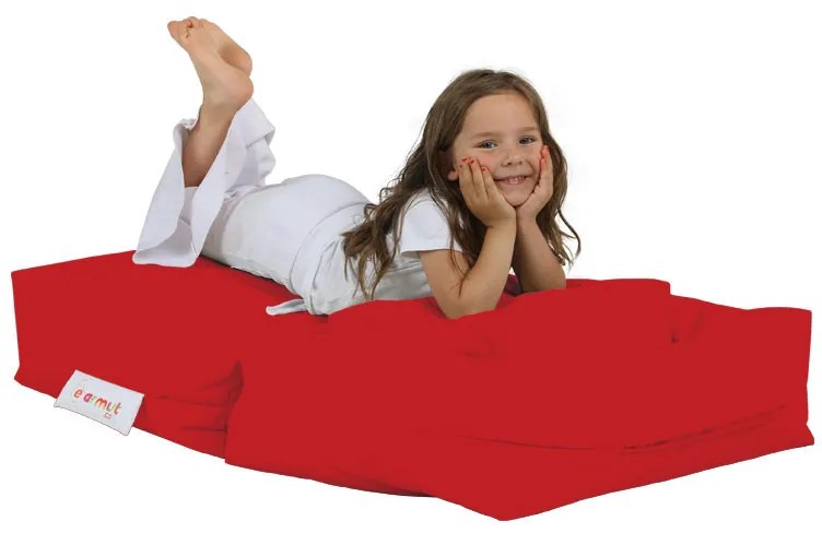 Atelier del Sofa Zahradní sedací vak Kids Single Seat Pouffe - Red, Červená